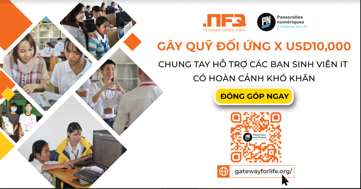 NFQ Asia phát động chương trình Đối Ứng 10.000 USD hỗ trợ sinh viên IT có hoàn cảnh khó khăn ...