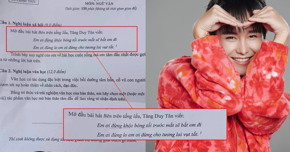 Tranh cãi việc bài hát "Bên trên tầng lầu" vào đề thi học sinh giỏi ngữ văn | Báo Dân trí