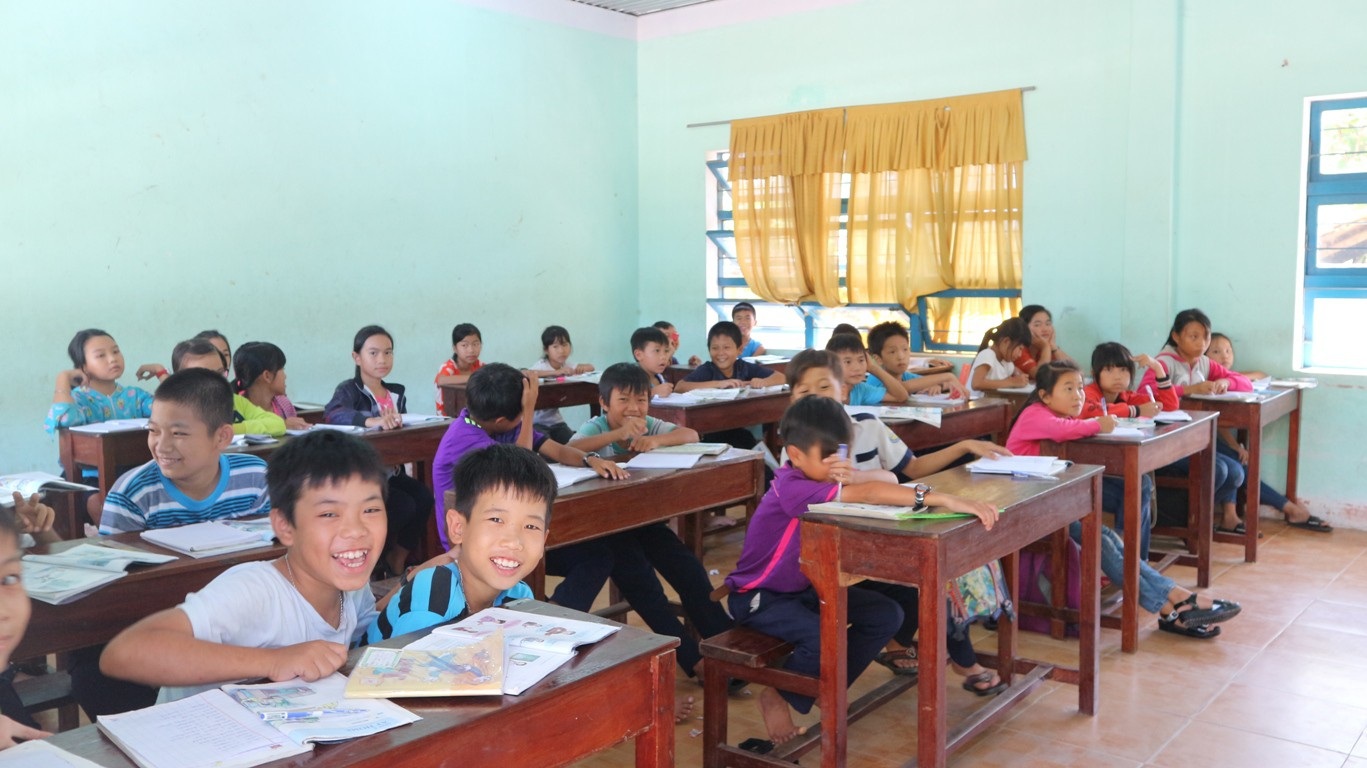 Lớp học miễn phí ở vùng cát