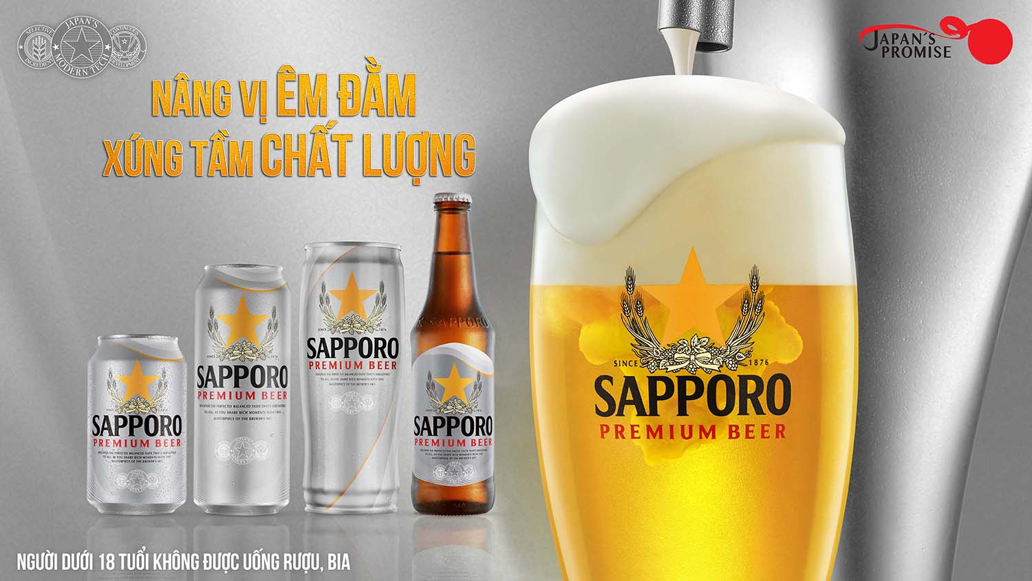 Bia Sapporo Premium - hành trình đồng hành cùng những khoảnh khắc tận ...