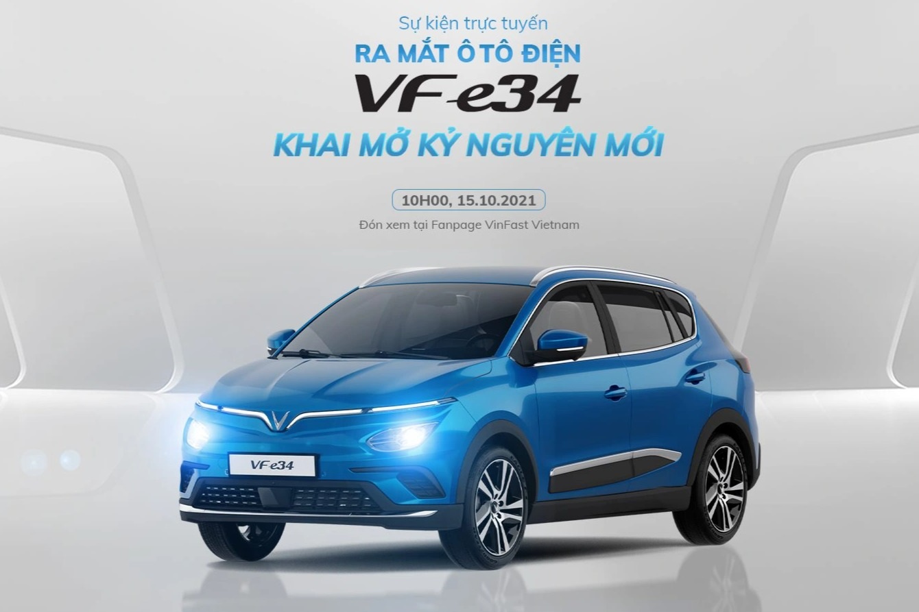 VinFast chính thức ra mắt xe điện VF e34, giá 690 triệu đồng | Báo Dân trí