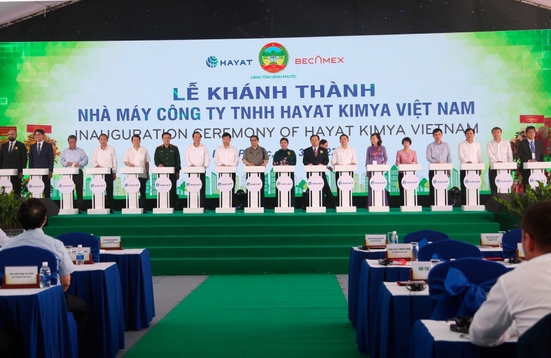 Thủ tướng dự lễ khánh thành nhà máy Hayat Kimya Việt Nam tại KCN ...