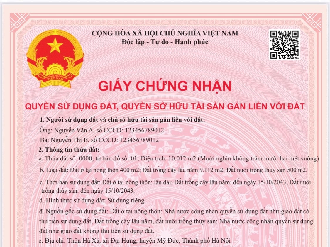 Mẫu sổ hồng, sổ đỏ mới trông như thế nào? | Chuyên trang Dân sinh