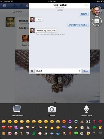 Facebook mang “chat heads” lên iPhone, iPad | Báo Dân trí