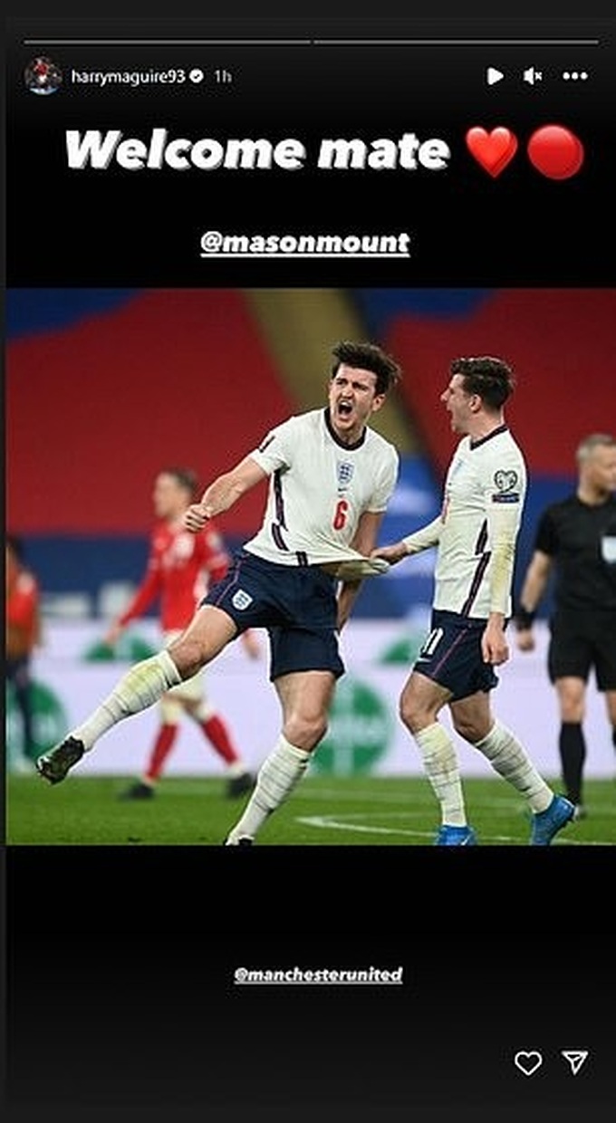Maguire và Fernandes chào đón Mason Mount gia nhập Man Utd | Báo Dân trí