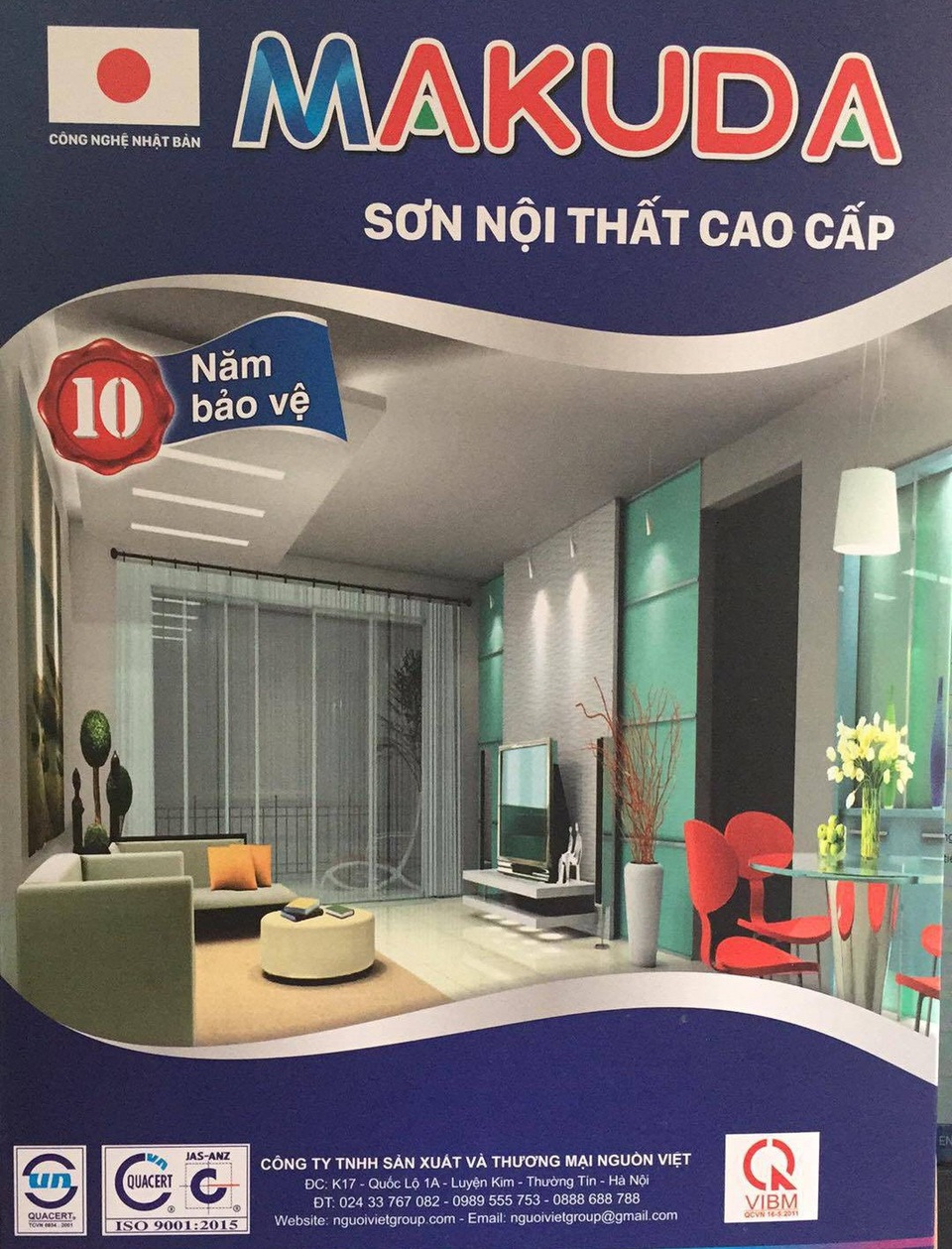 Sơn Makuda được vinh danh "Sản phẩm, thương hiệu chất lượng cao năm ...