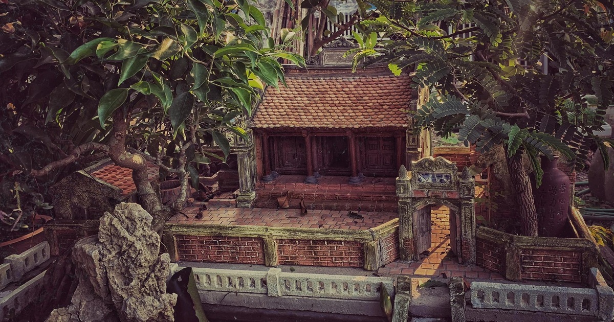 Nhà cổ Bắc Bộ "thu nhỏ" trong tiểu cảnh đẹp như tranh của gia chủ Hải ...