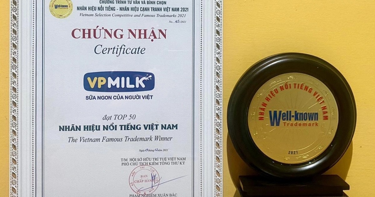 VPMilk và thành tích "Nhãn hiệu nổi tiếng Việt Nam" 2 năm liền | Báo ...