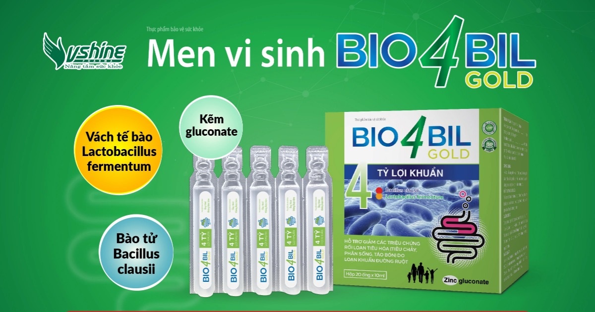 Bio 4 Bil Gold - Men vi sinh hỗ trợ giảm rối loạn tiêu hóa | Báo Dân trí